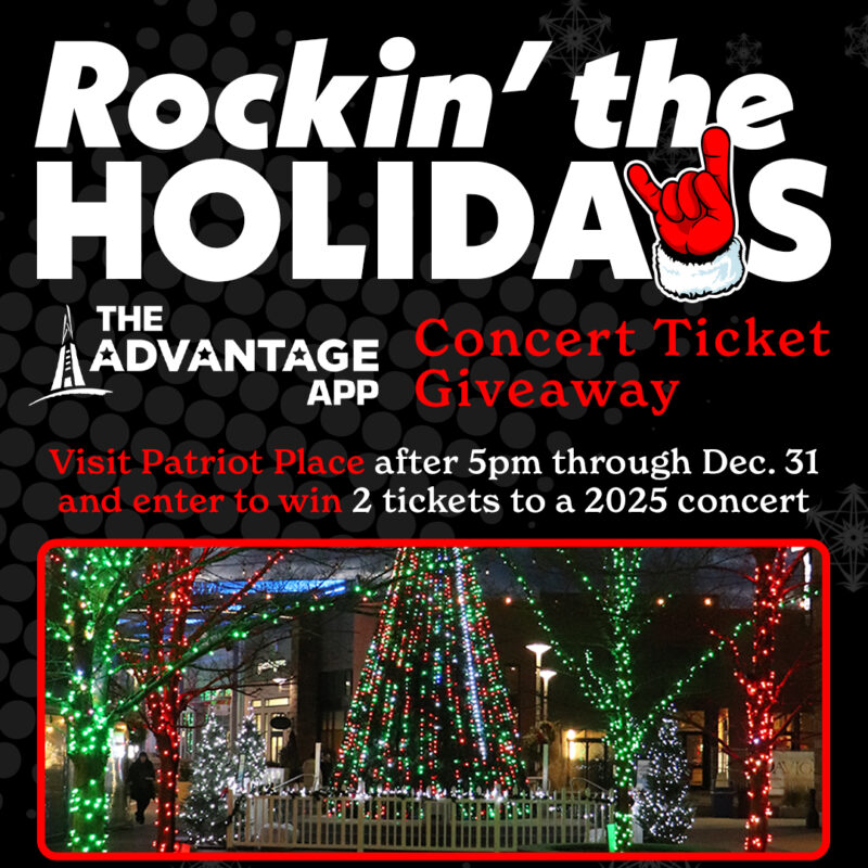 Patriot Place Advantage App Rockin’ The Holidays Ticket Giveaway ...