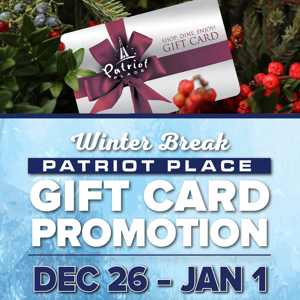 Winter School Break at Patriot Place | Patriot Place
