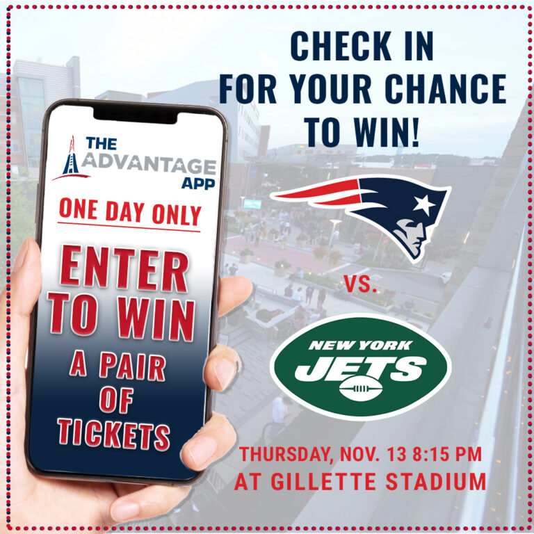 Patriot Place Advantage App Ticket Giveaway | Patriot Place
