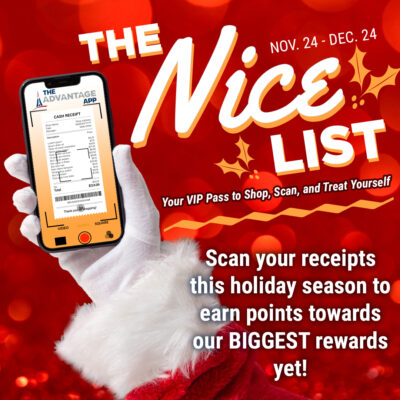 The Nice List Advantage App Holiday Receipt Bonus | Patriot Place